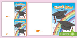 Graduation Cards - Rainbow-Themed (Teacher-Made) - Twinkl