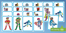 Superhero Themed Split Pin Activity - Superhero Themed Split Pin Activity