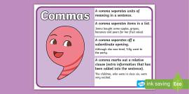 Using Commas PowerPoint (teacher made) - Twinkl