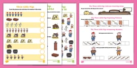 Three Little Pigs Building Site Role Play Pack
