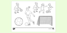 AFL Football Colouring Page | Colouring Pages (teacher made)