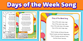 Days of the Week Poem - Twinkl Visual Timetable Resources