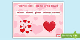 Words That Rhyme with Park Word Mat (teacher made) - Twinkl