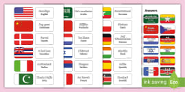Hello and Goodbye Flags Languages Pack (A4) (teacher made)