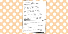 Counting in 50s Worksheet (teacher made)