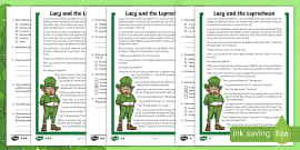 St. Patrick's Story Sequencing Cut and Sort Activity