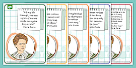 Marie Curie Cut and Stick Sequencing Activity - Twinkl - KS1