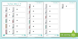 FREE! - Tens Frame Six Colouring | Colouring Sheets - Twinkl