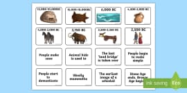 Stone Age Compare and Contrast Worksheet (teacher made)