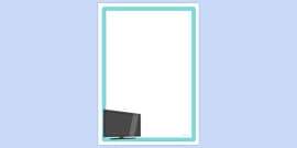 FREE! - Simple Blank Old Television Border | Page Borders | Twinkl