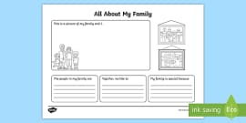 Who Are My Family? - Family Worksheet