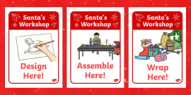 Santa's Christmas Workshop Role Play Pack - Christmas Activity