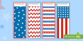 FREE! - Patriotic Word Mat (Teacher-Made) - Twinkl