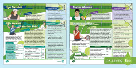 Sporting Legends Mindfulness Colouring Pages - Twinkl - KS2