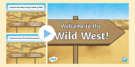 Wild West Word Mat (teacher made) - Twinkl