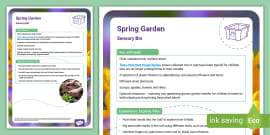 Spring Garden Sensory Bin (Teacher-Made) - Twinkl