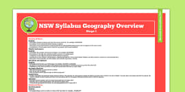 FREE! - NSW Stage 2 English Syllabus Overview (teacher made)