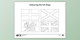England Flag A4 Colouring Page (teacher made) - Twinkl