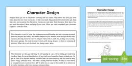 Game Character Design Sheet | Primary Teaching Resources