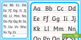 Letter Formation Handwriting Alphabet - Upper Case and Lower Case