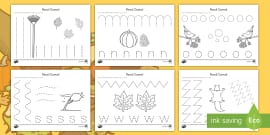 Fall Initial Sounds Clip Card Activity