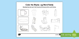 Color the Rhyme -og Word Family Activity (teacher made)