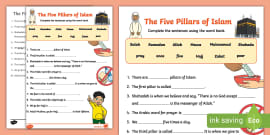 The Five Pillars of Islam Display Posters (teacher made)
