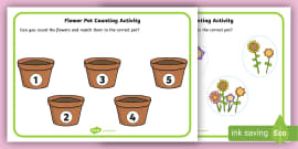 Plants and Growth Counting to 10 Cut and Paste Booklet - counting