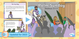 KS2 Palm Sunday Character Story Writing Worksheet - Twinkl