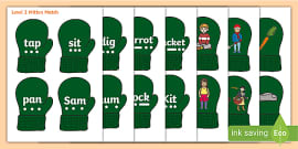 The Mitten Word Mat (teacher made) - Twinkl