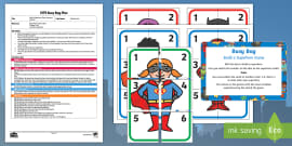 Superheroes Number Match Activity Mat (teacher made)