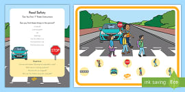 Road Safety Flash Cards (teacher made)