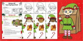 Elf Template | Printable Craft Activity | Christmas | Twinkl