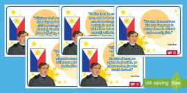 Jose Rizal Coloring Sheet - Elementary (teacher made)