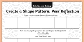 Coding and Robotics Complete the Pattern - Peer Reflection