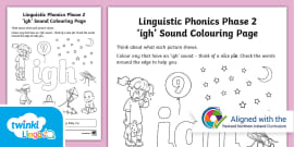 ‘ear’ Trigraph Colouring Sheet – Phase 3 Resource - Phonics