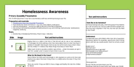 KS2 World Homeless Day Awareness Presentation