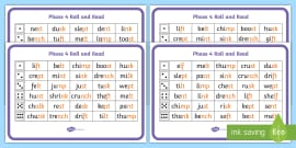 Digraphs Roll and Read Mat Pack (teacher made)