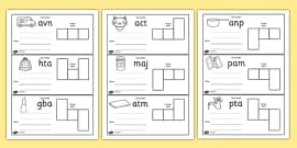 CVC Spelling Cards A (teacher made)