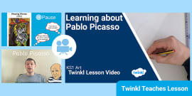 Picasso Self-Portrait Cut and Stick Activity (teacher made)