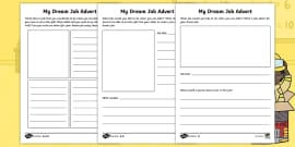 Job Advert Differentiated Worksheets — KS2 Resources