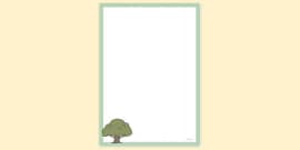 FREE! - Simple Blank Skeleton Page Border | Page Borders | Twinkl