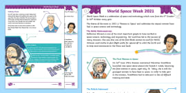 Whole School World Space Week 2021 Assembly Pack