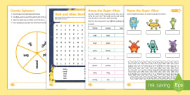 Phonics Activity Mat Resource Pack 1 (Phases 2-5)