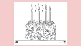 Happy Birthday Colouring | Colouring for Kids | Twinkl