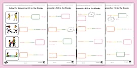 Three Little Pigs Colourful Semantics Cards. (teacher made)