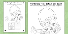 Gardening Matching Worksheet - Twinkl Activities - Twinkl