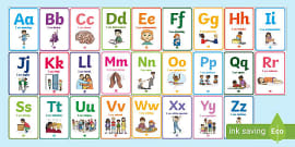 Printable A4 Alphabet Poster | Teaching Resources