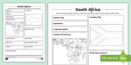 Africa Fact File Template, African Countries (Teacher-Made)