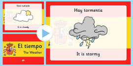 Weather Display Posters Spanish (teacher made)